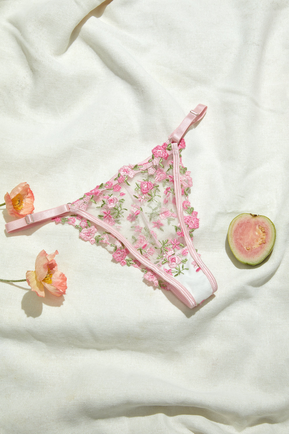 See Through Lingerie | Pink Flower Lingerie – Moxy