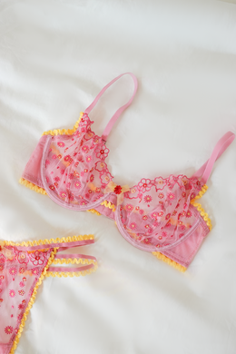 Colorful Lingerie Set | Pink and Yellow Lingerie – Moxy
