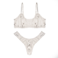 White Ruffle Lingerie Set | Silk Ruffled Underwear & Bralette – Moxy